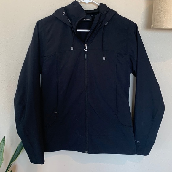 Marmot | Jackets & Coats | Marmot Black Midweight Hooded Jacket | Poshmark